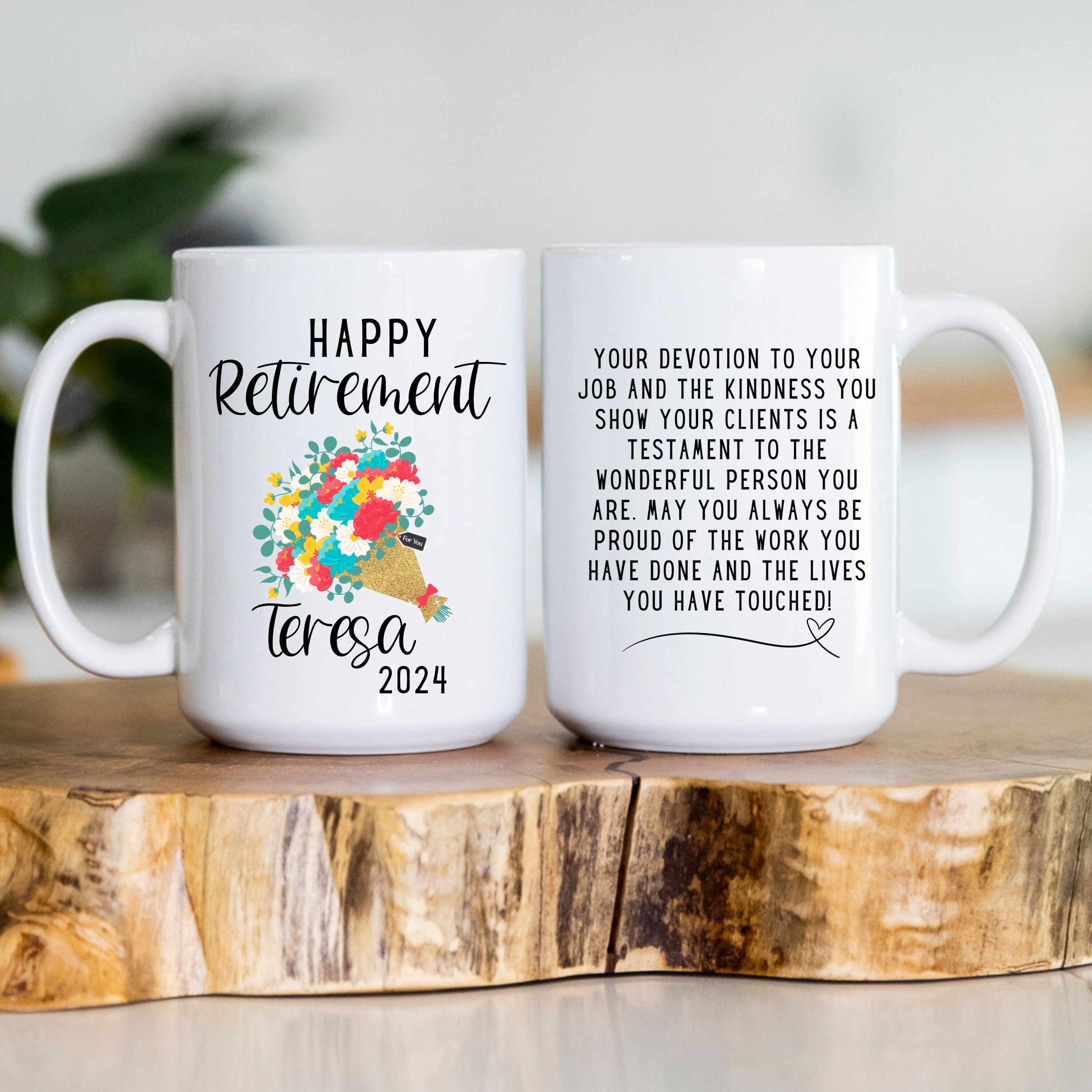 Retirement Gift Idea for Women Personalized Coffee Mug Retiring ...