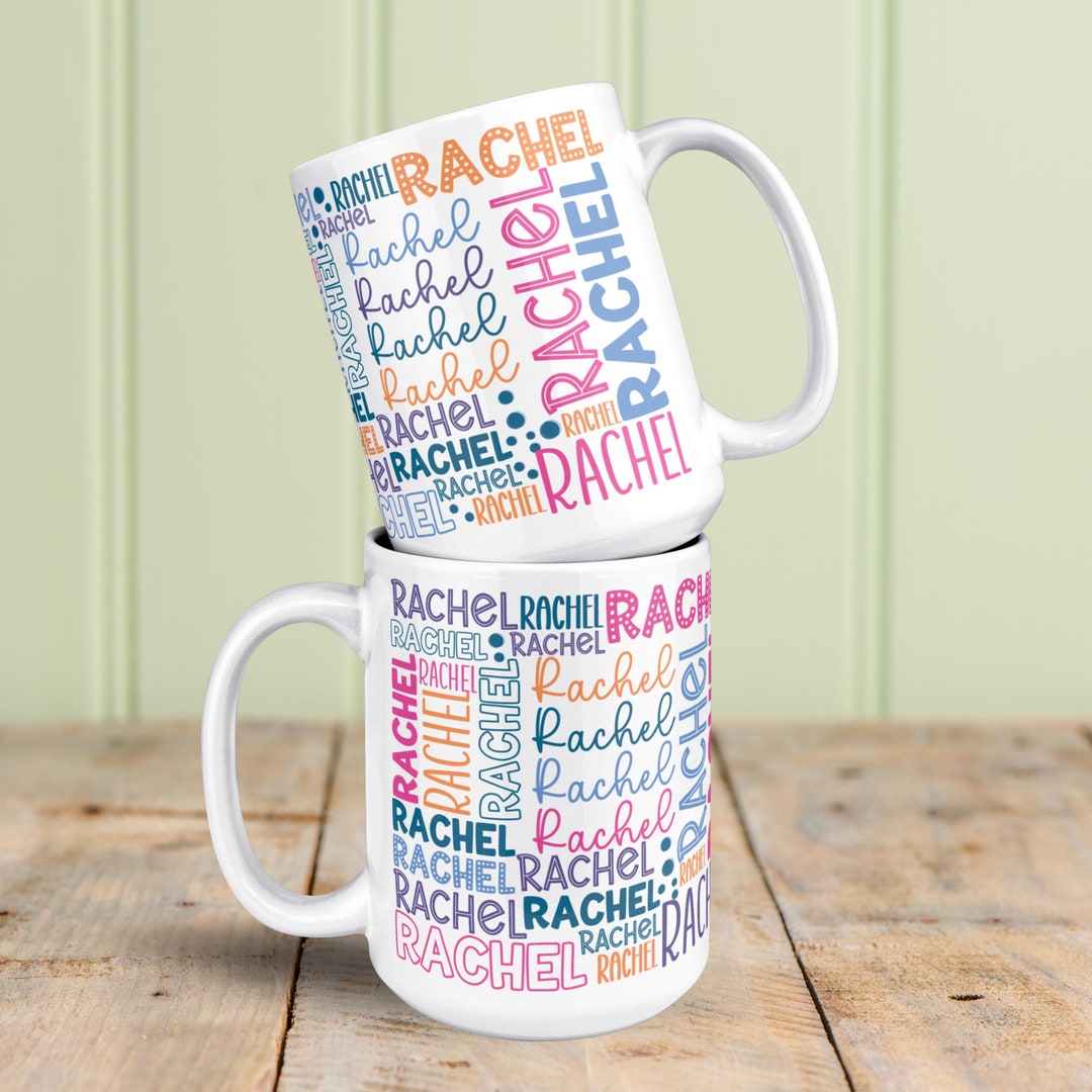 Repeating Name Personalized Mug Birthday Gift for Dad Custom Coffee Mug ...