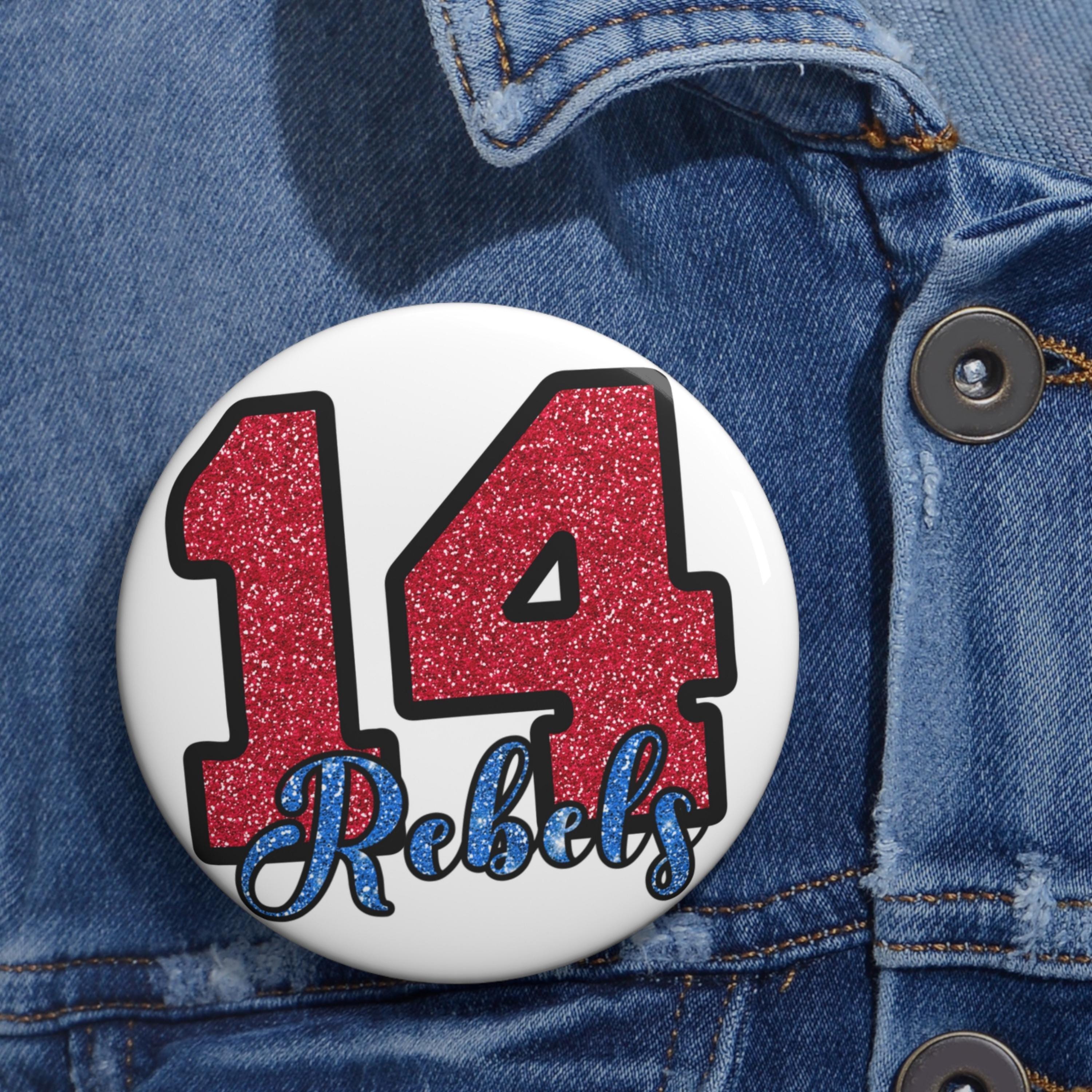 Custom Spirit Button Football Button Pin Team Colors Mascot Button ...