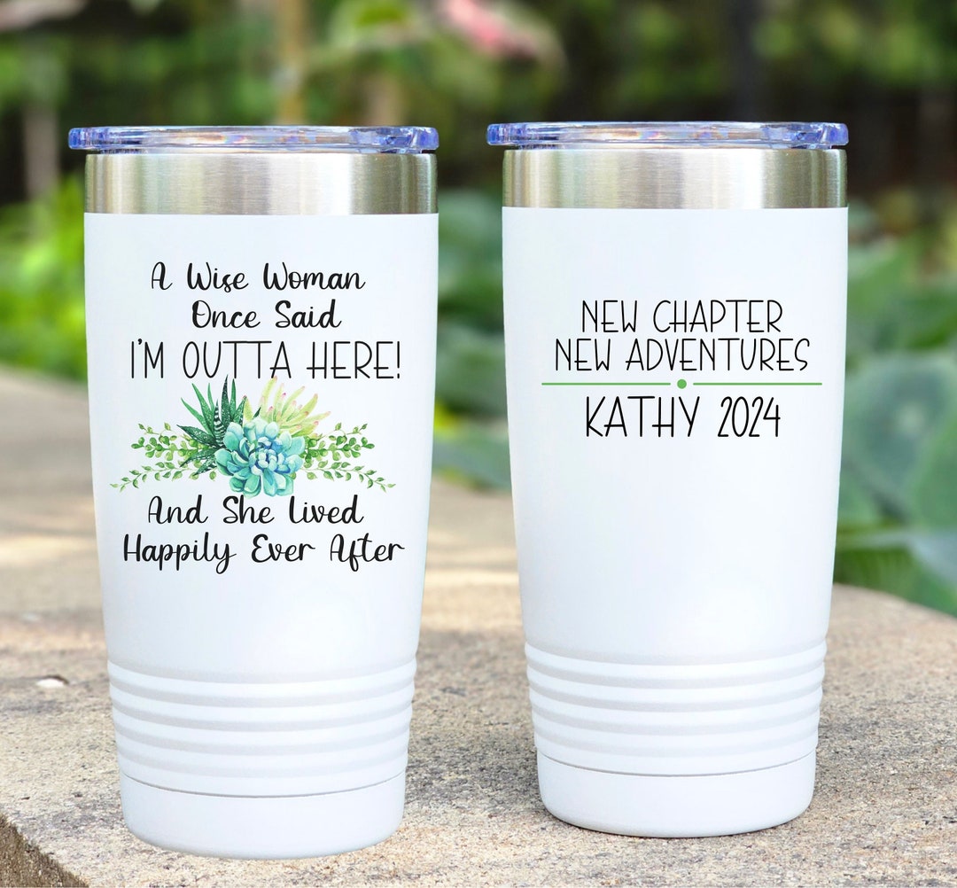 Retirement Tumbler for Women Custom Tumbler Retiring Coworker Gift ...