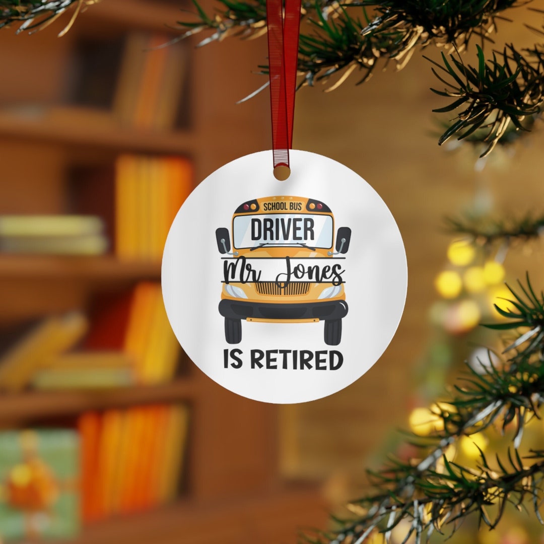 Bus Driver Christmas Ornament for Retiring Bus Driver Appreciation Gift ...