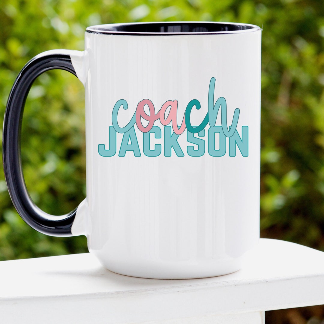 Personalized Coach Coffee Mug With Name Thank You Gift for Coach ...