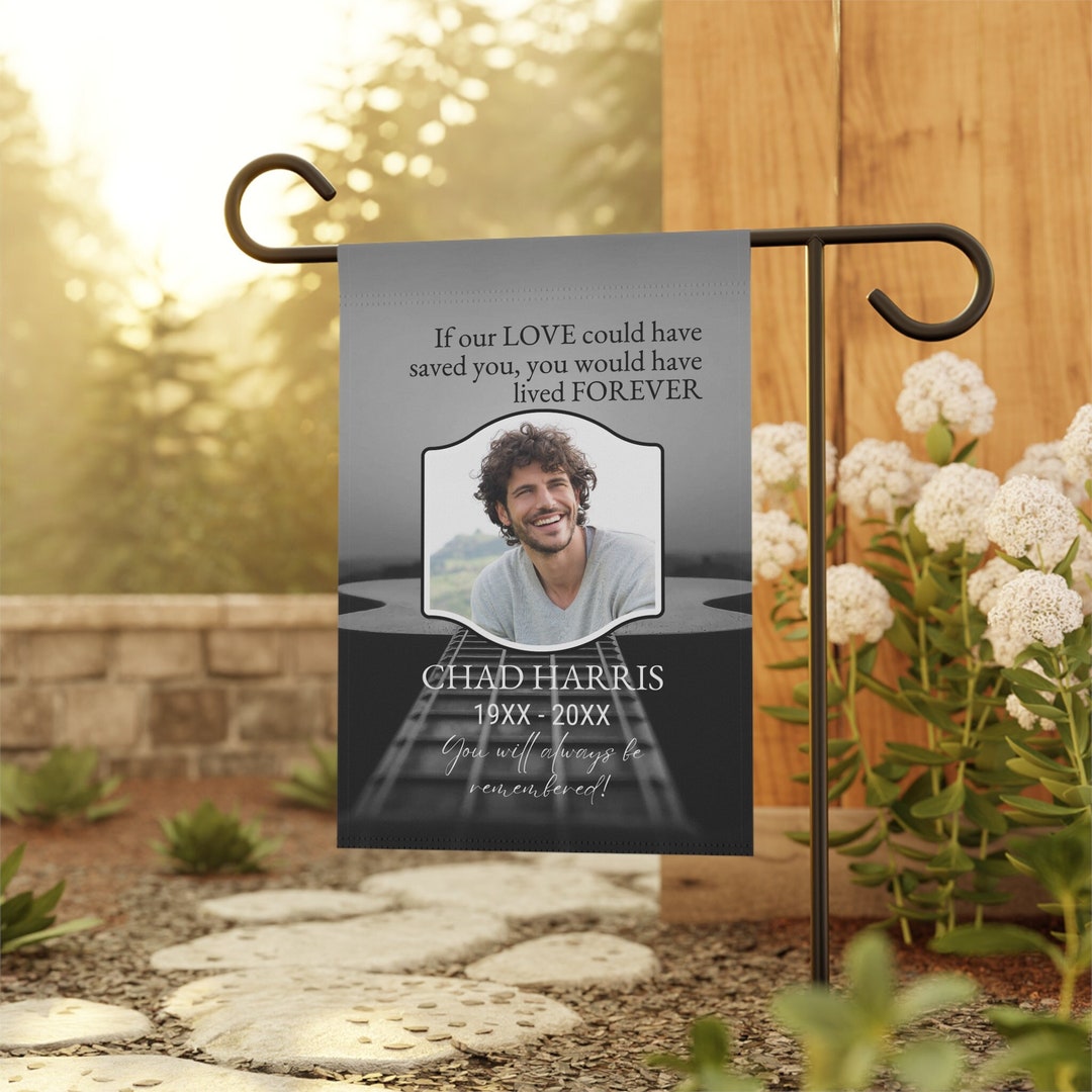 Personalized Memorial Flag in Loving Memory Flag Cemetery Flag Grave ...