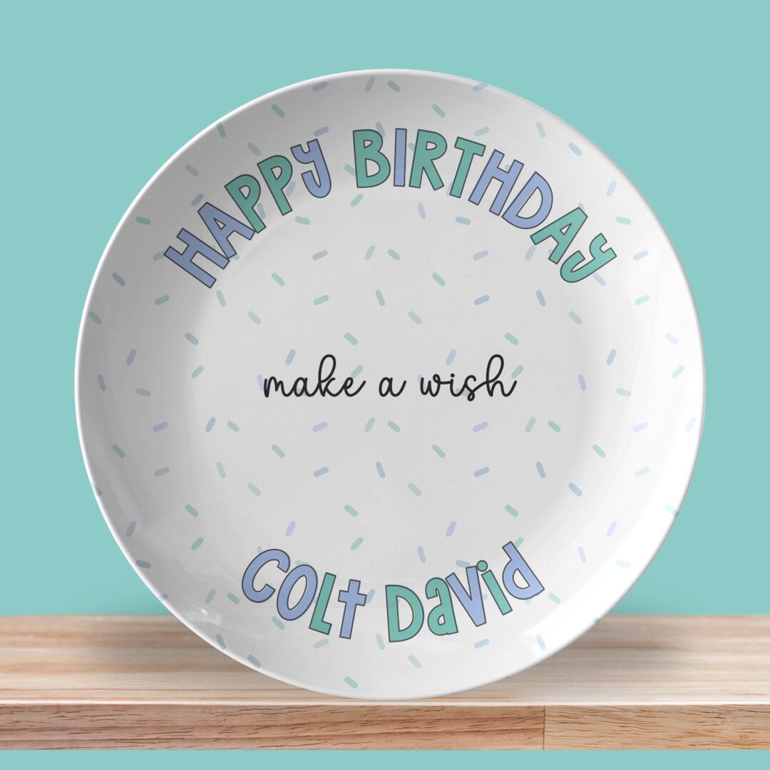 Personalized Birthday Plate for Kids Dinnerware Birthday Dinner Plate ...
