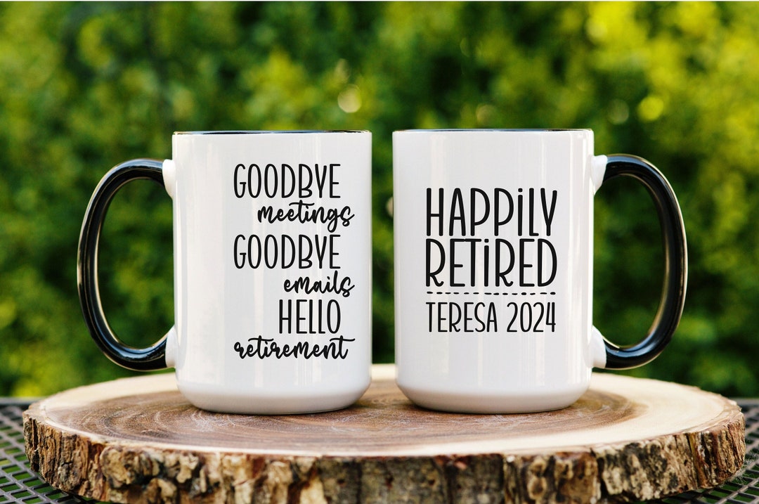 Funny Retirement Mug Custom Retirement Gift for Friend Retirement Party ...