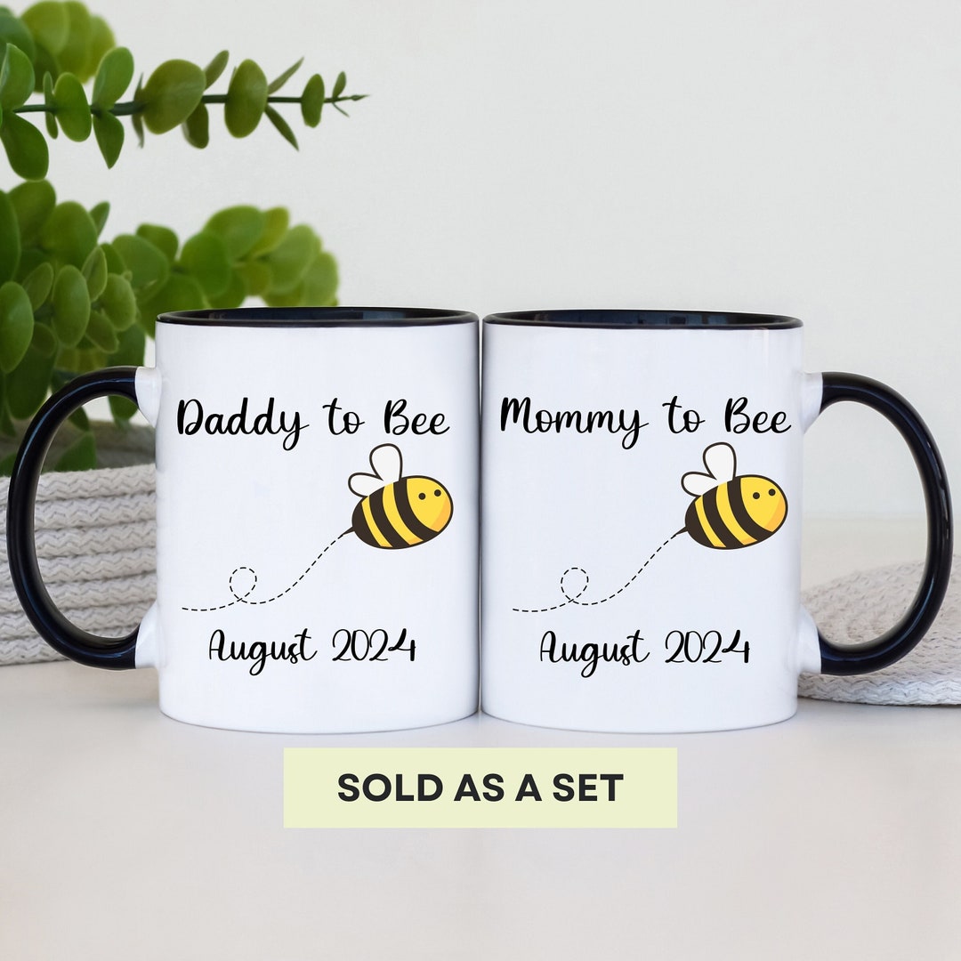 New Parents Gift Couples Mug Mommy and Daddy to Bee New Baby Coming ...