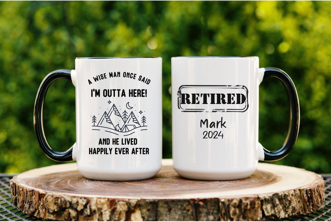 Custom Retirement Gift for Men Retiring Coworker Gift for Boss Farewell ...