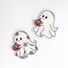 Flower Ghost Sticker | Cute Halloween Ghost Sticker for Laptop, Phone ...