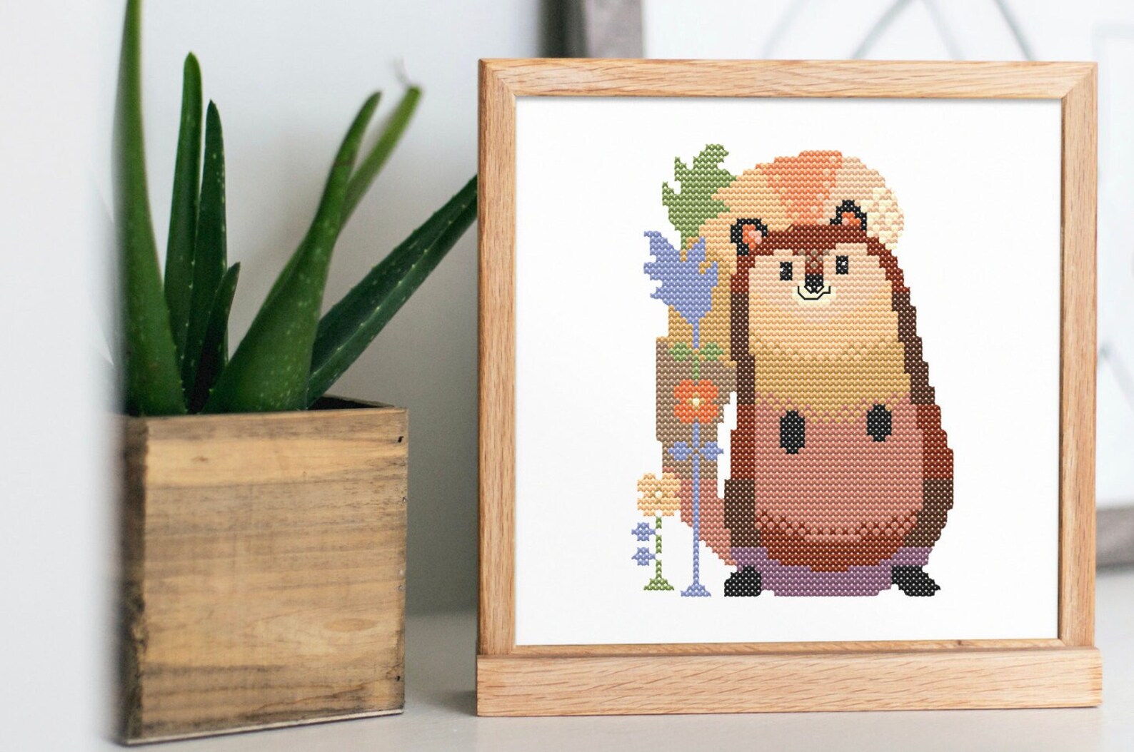 Woodland Squirrel Cross Stitch Pattern - Etsy