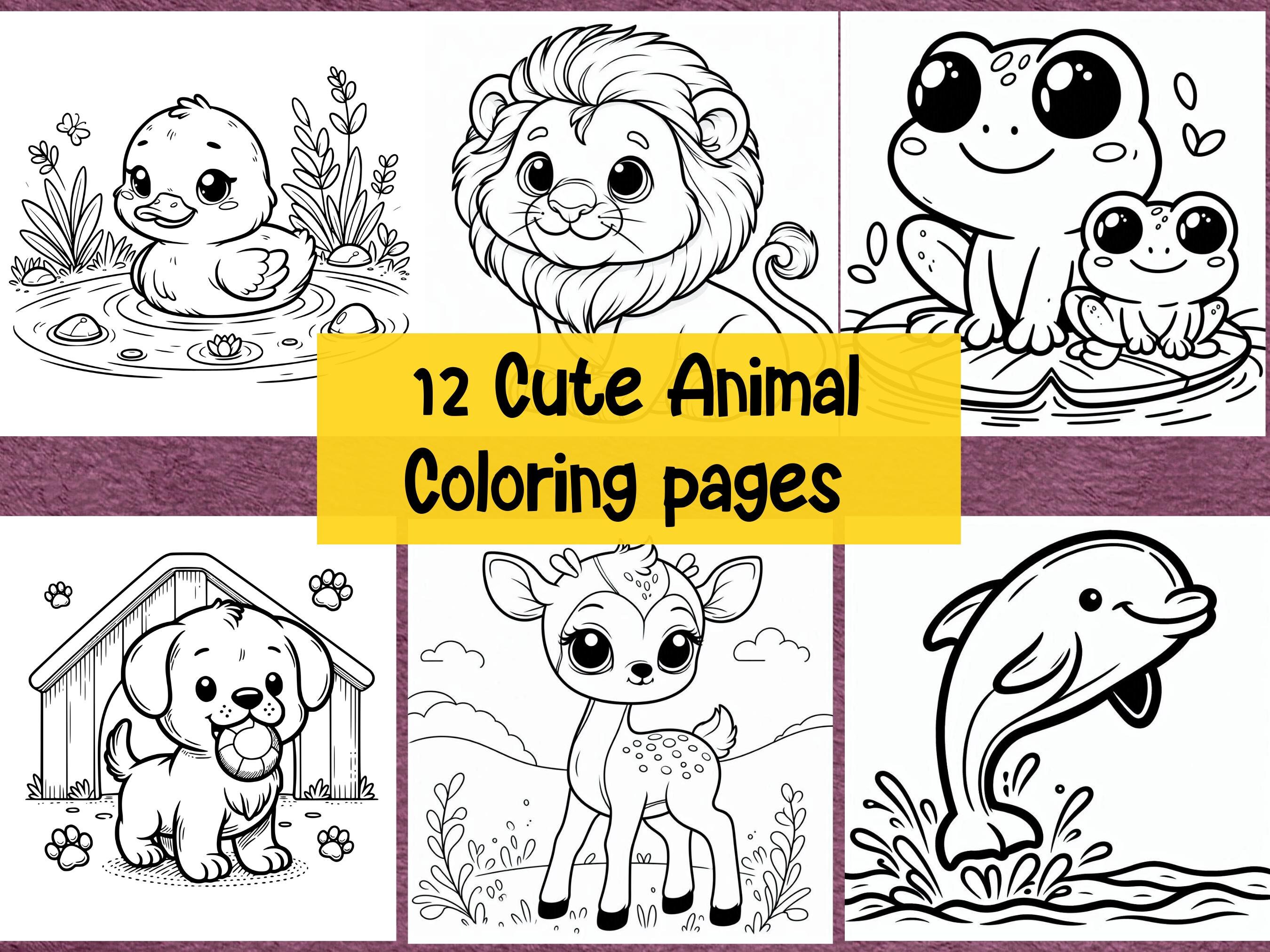 Cute Coloring Pages for Kids and Adults, Printable Coloring Sheets ...
