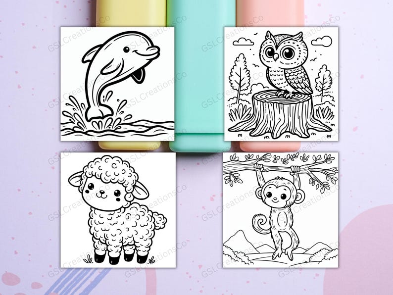 Cute Coloring Pages for Kids and Adults, Printable Coloring Sheets ...