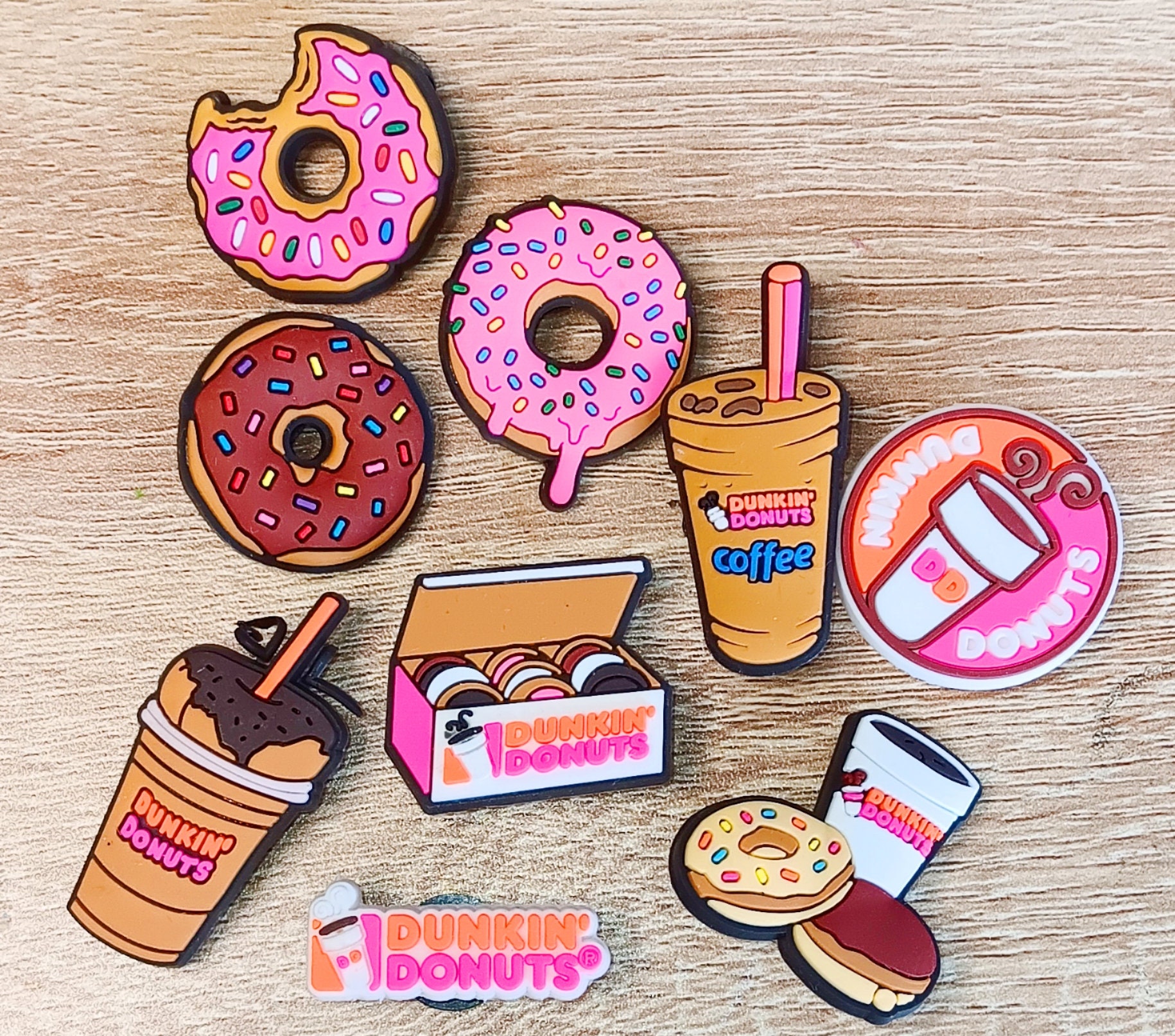 Dunkin Donuts Crocs Jibbitz Charms - Etsy