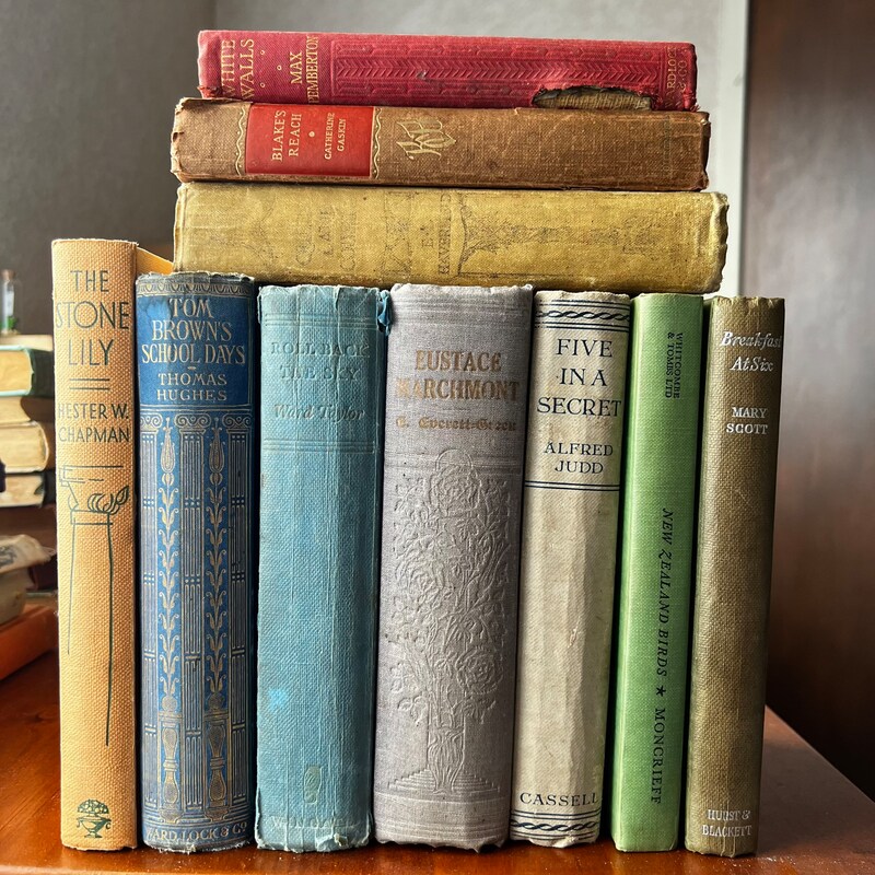 Antique Book Collection - Etsy