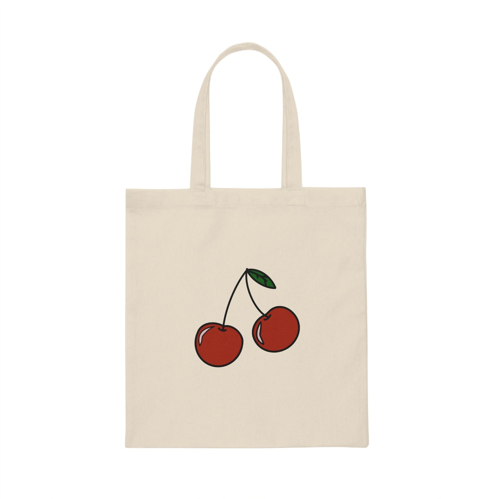Red Cherry Tote Bag, Fruit Tote Bag, Anniversary Gift, Valentines Gift ...