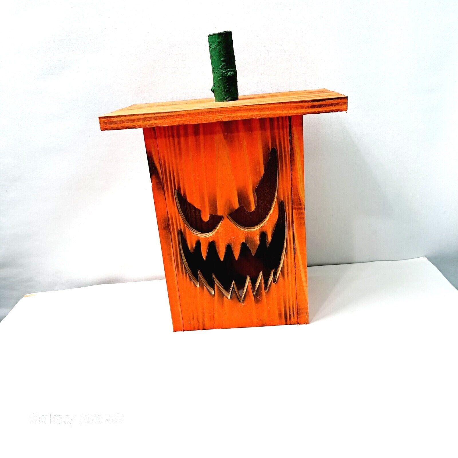 Rustic Wooden Spooky Halloween Jack O Lantern/light Pumpkin Box ...