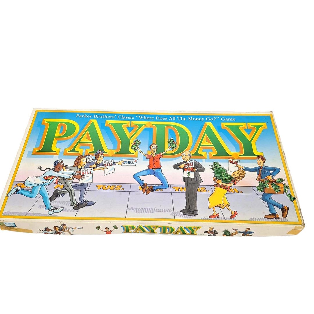 Vintage 1994 Payday Board Game Parker Brothers Complete - Etsy