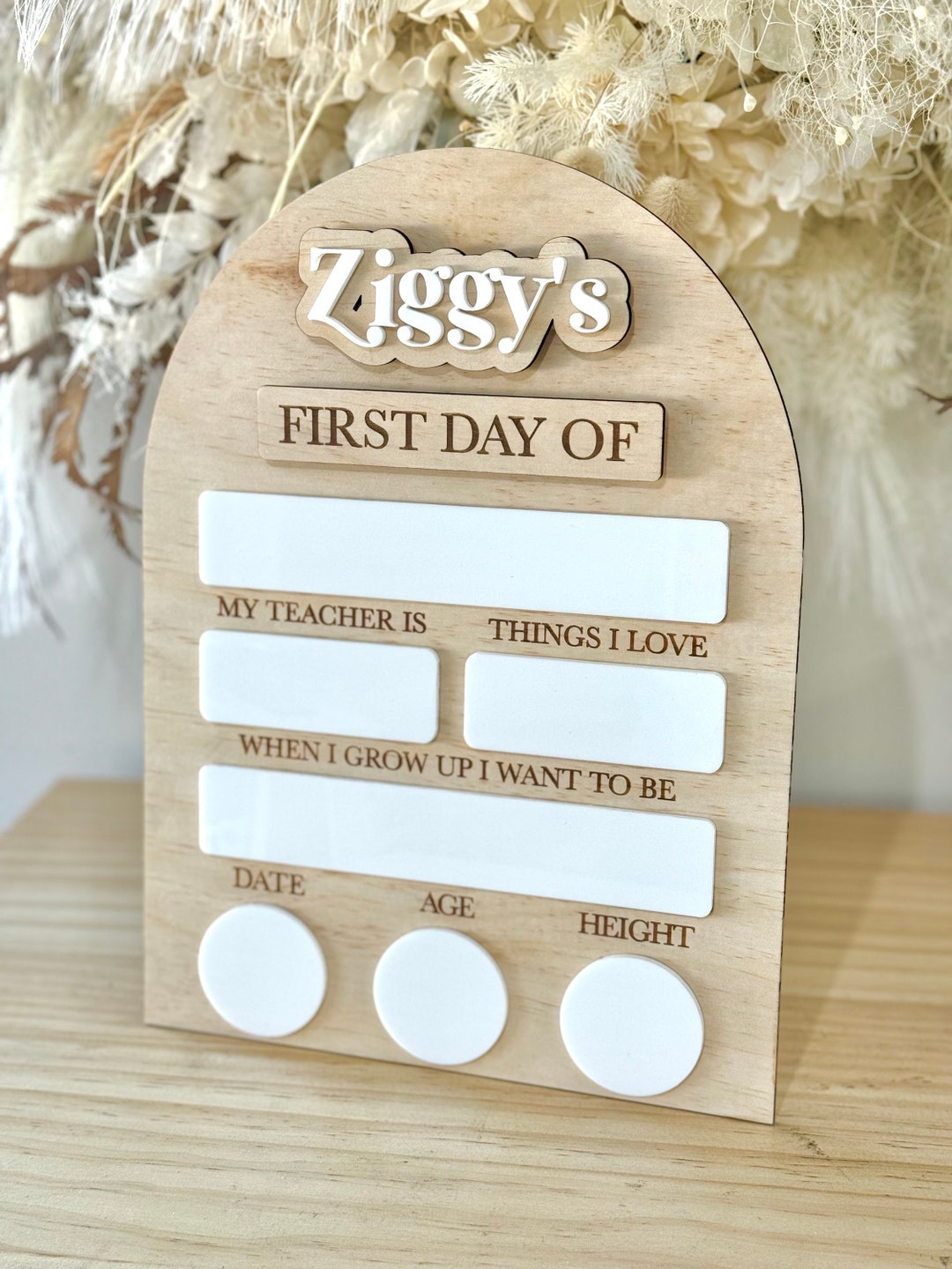 Interchangeable First Day/last Day School Board | Photo Prop - Etsy ...