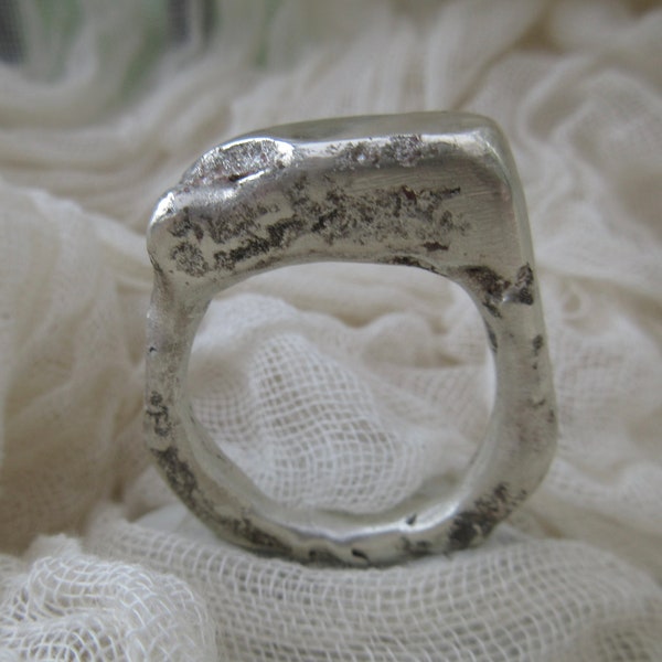 Cast Silver Ring - Etsy