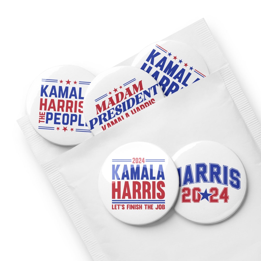 Harris Campaign Buttons Kamala Harris for the People 2024 Set of 5 ...