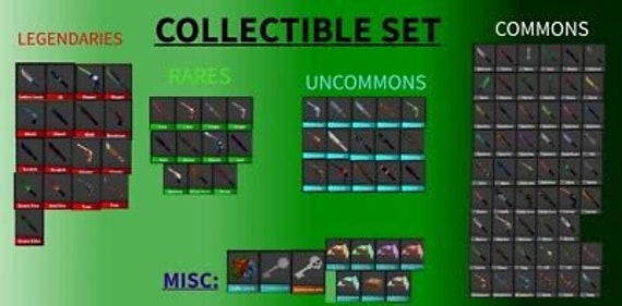 Murder Mystery 2 MM2 Collectible Set READ DESCRIPTION - Etsy