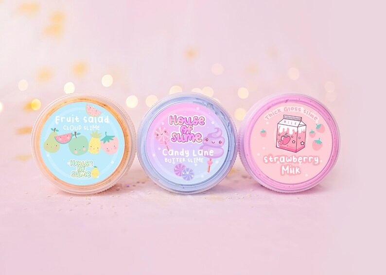 3 Pack of Slimes Butter Slime Cloud Slime Thick Gloss - Etsy