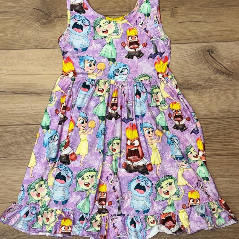 Inside Out Emotion Dress - Etsy