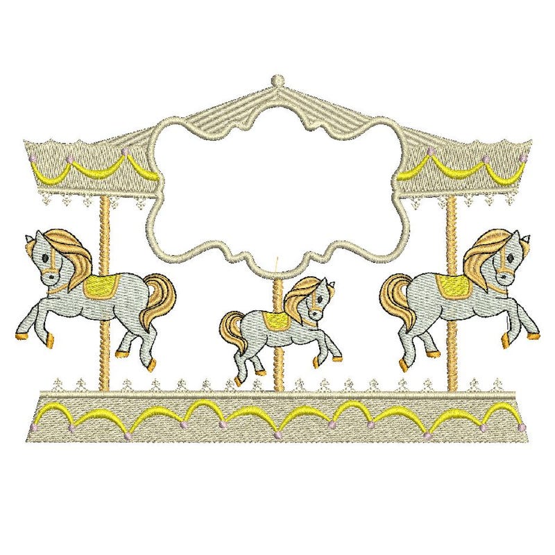 Carousel Horse Embroidery - Etsy