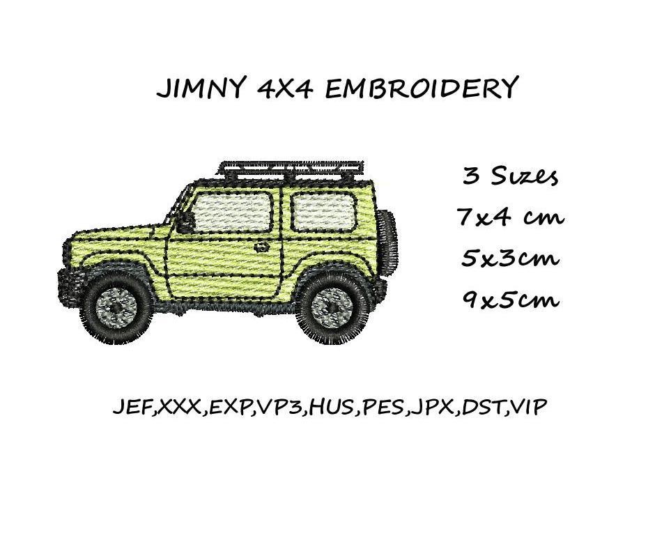 Embroidery Jimny Design / Suzuki Jimny 4x4 JB74 JB64 / off Road ...