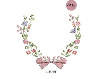 Monogram Frame Embroidery Designs - Ribbon Embroidery Design Machine ...