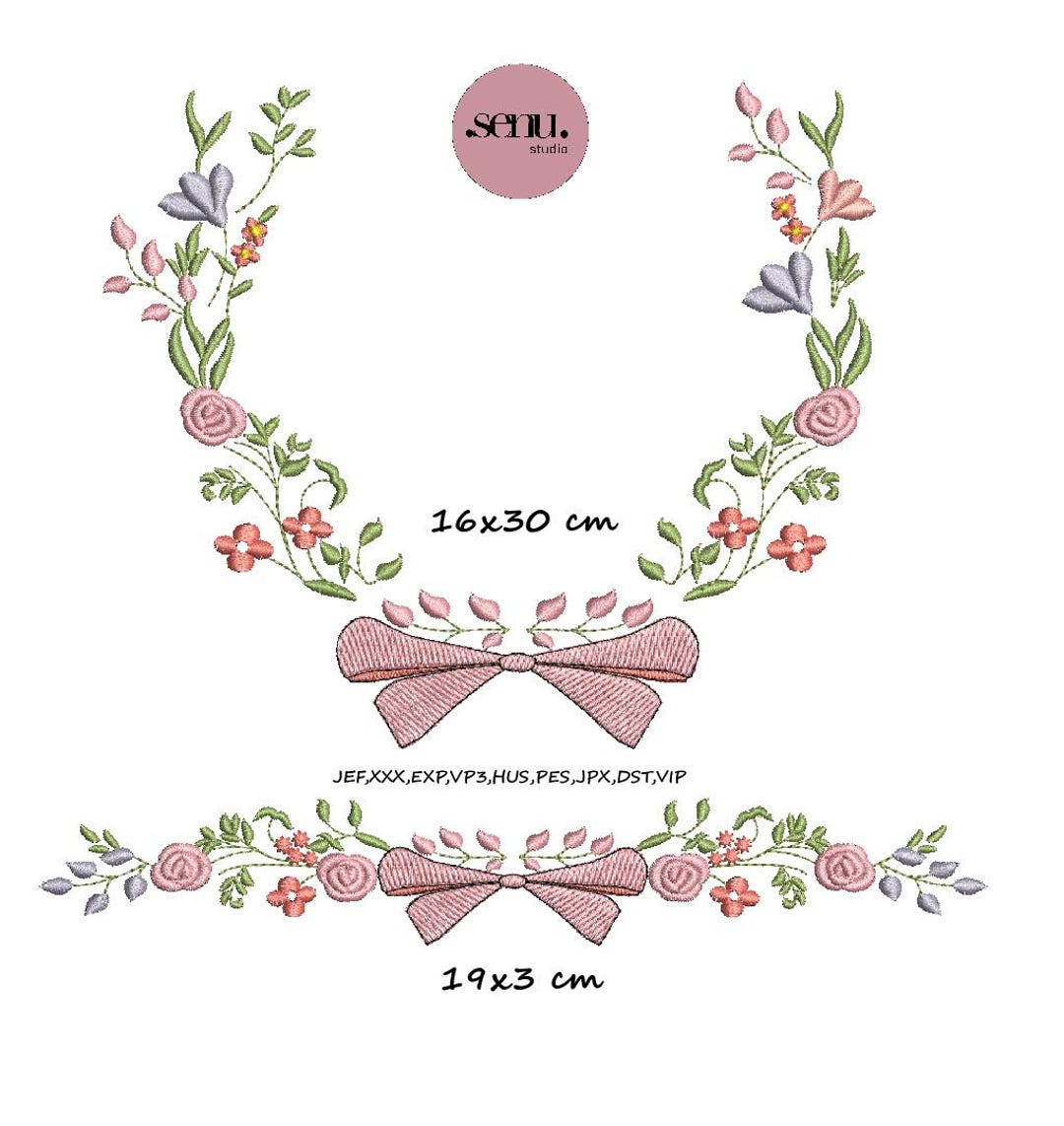 Monogram Frame Embroidery Designs - Ribbon Embroidery Design Machine ...