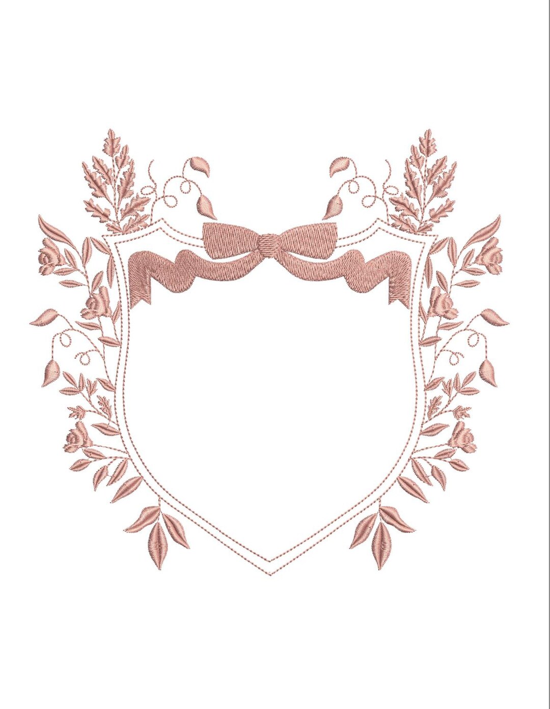 Elegant Monogram Frame Machine Embroidery Design (instant Download) - Etsy