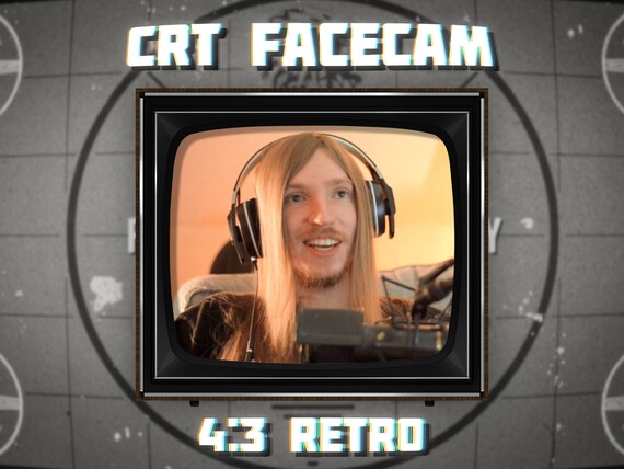 CRT TV Webcam Overlay for Livestreaming Static Design OBS - Etsy