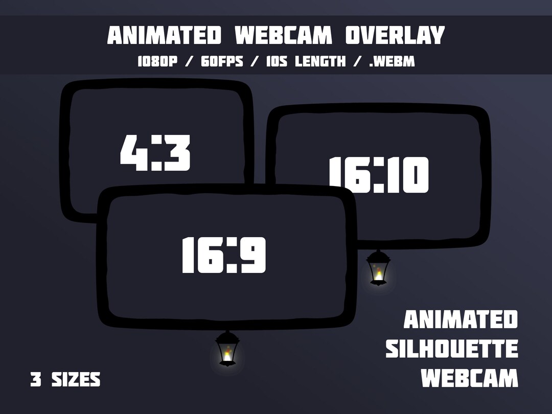 Animated Webcam Border | Silhouette Oil Lamp | Horror Theme ...