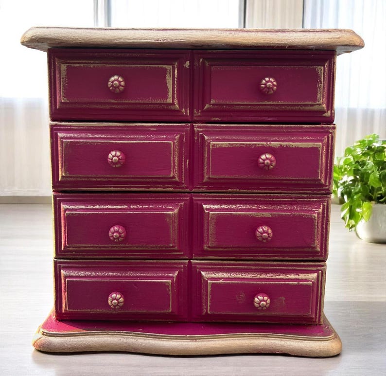 Adorable Berry Painted Floral Jewelry Box - Etsy