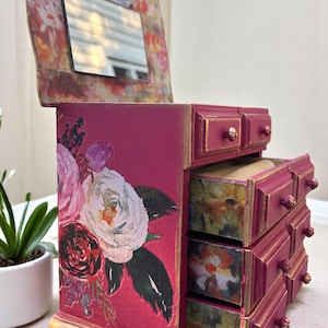 Adorable Berry Painted Floral Jewelry Box - Etsy