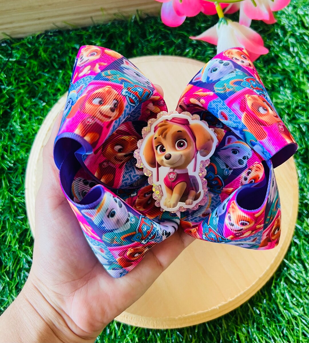 Paw Patrol Hair Bow, Sky Hair Bow, Sky Jumbo Bow, Everest Hair Bow, Sky ...
