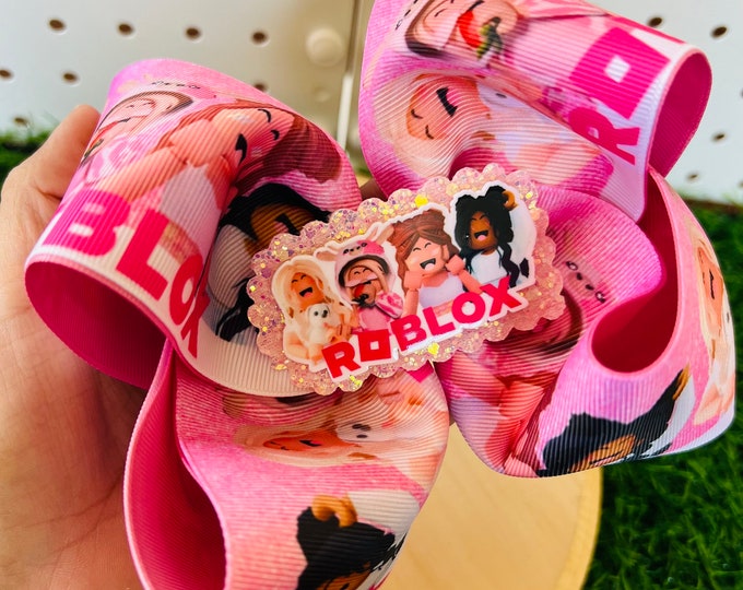 Roblox Hair Bow, Jumbo Roblox Hair Bow, Boutique Roblox Hair Bow ...