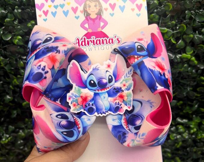 Stitch Hair Bow, Ohana Hair Clip, Disney Lilo and Stitch Headband ...