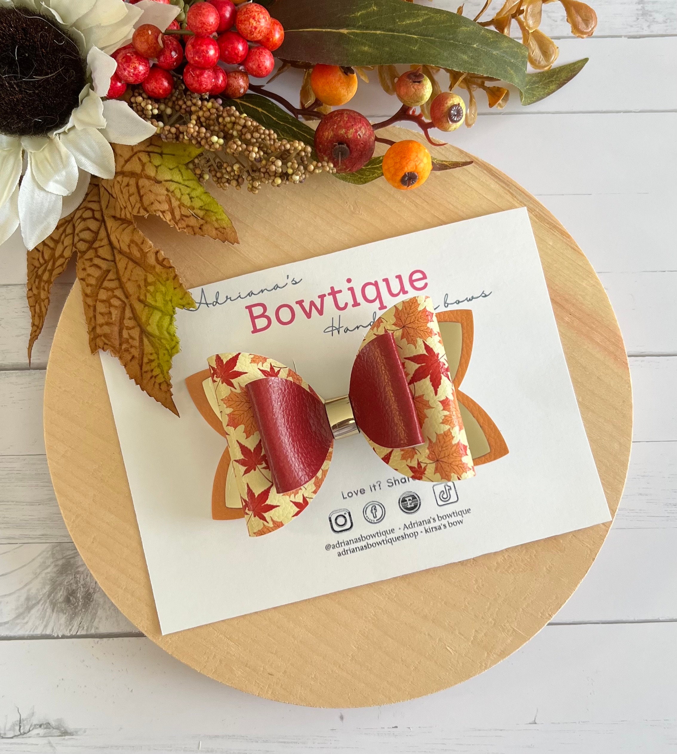 Cute Autumn Bows 4 for Girls and Little Girls Pumpkin Spice - Etsy