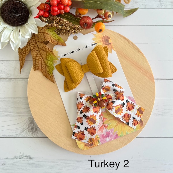 Thanksgiving Bow - Etsy