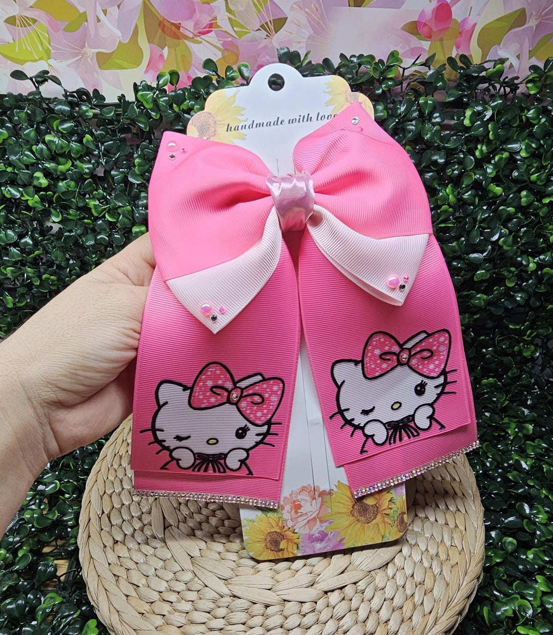 Hello Kitty Bow, Hello Kitty Cheer Bow, Hello Kitty Birthday, Kitty and ...