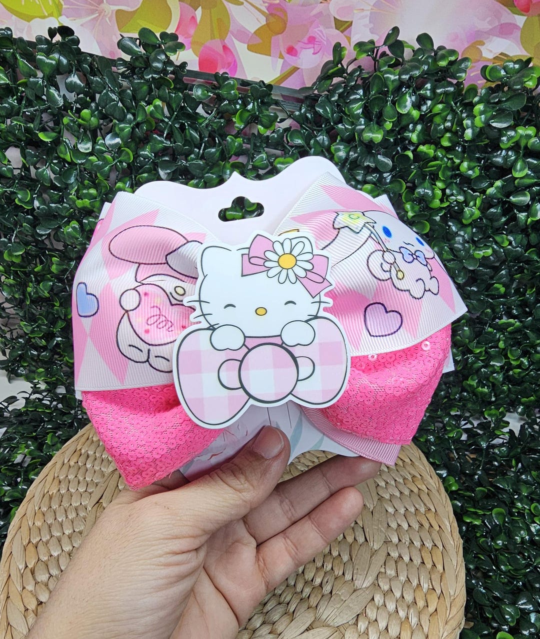 Hello Kitty Bow, Hello Kitty Hair Bow, Hello Kitty Birthday, Kitty and Friends Outfit, Hello ...