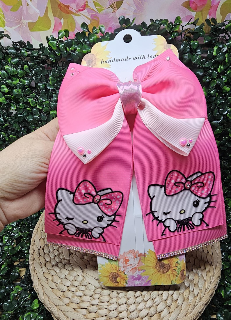 Hello Kitty Bow, Hello Kitty Cheer Bow, Hello Kitty Birthday, Kitty and ...