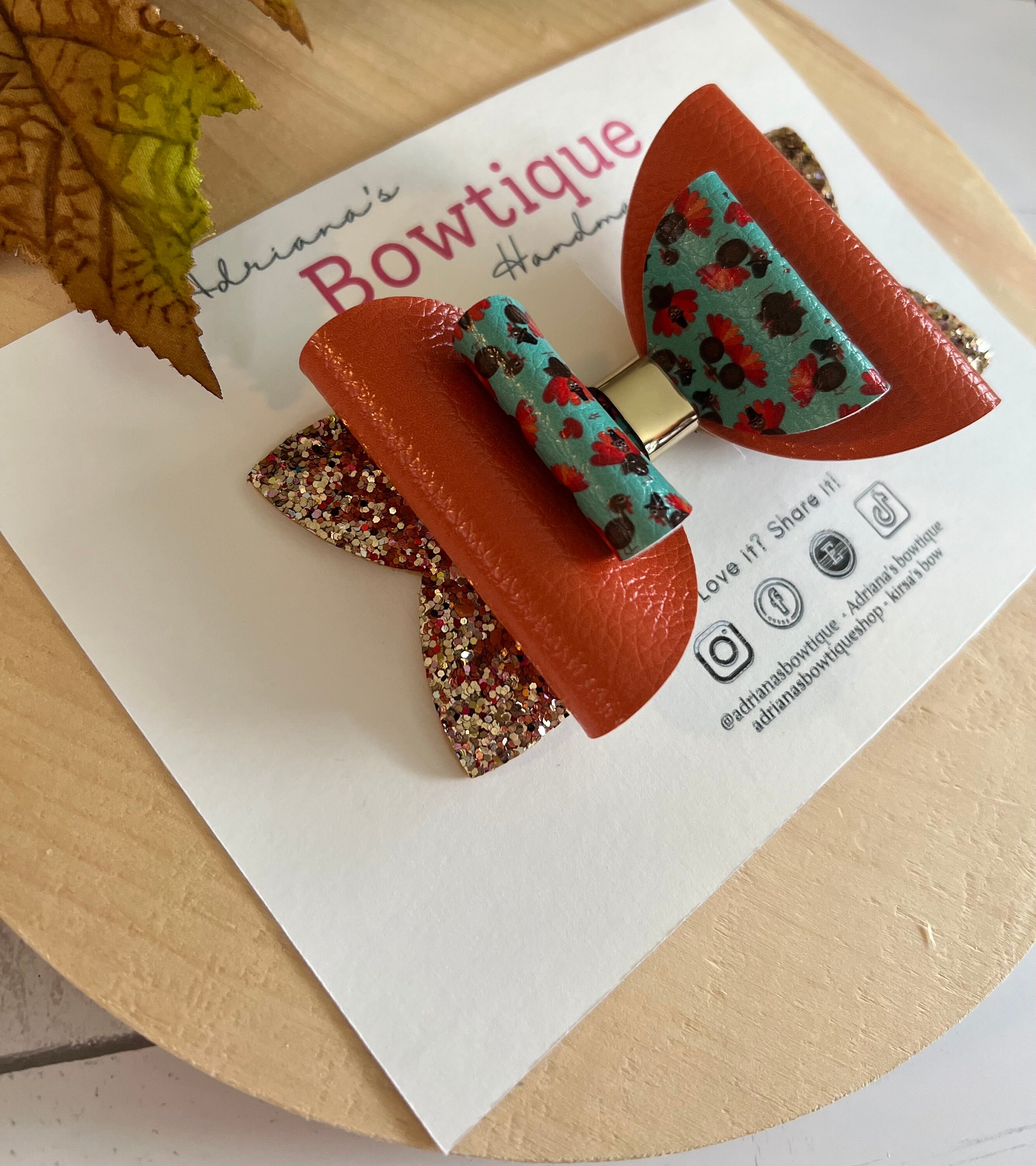 Ready to Ship Thanksgiving Bows Turkey Bows for Girls - Etsy