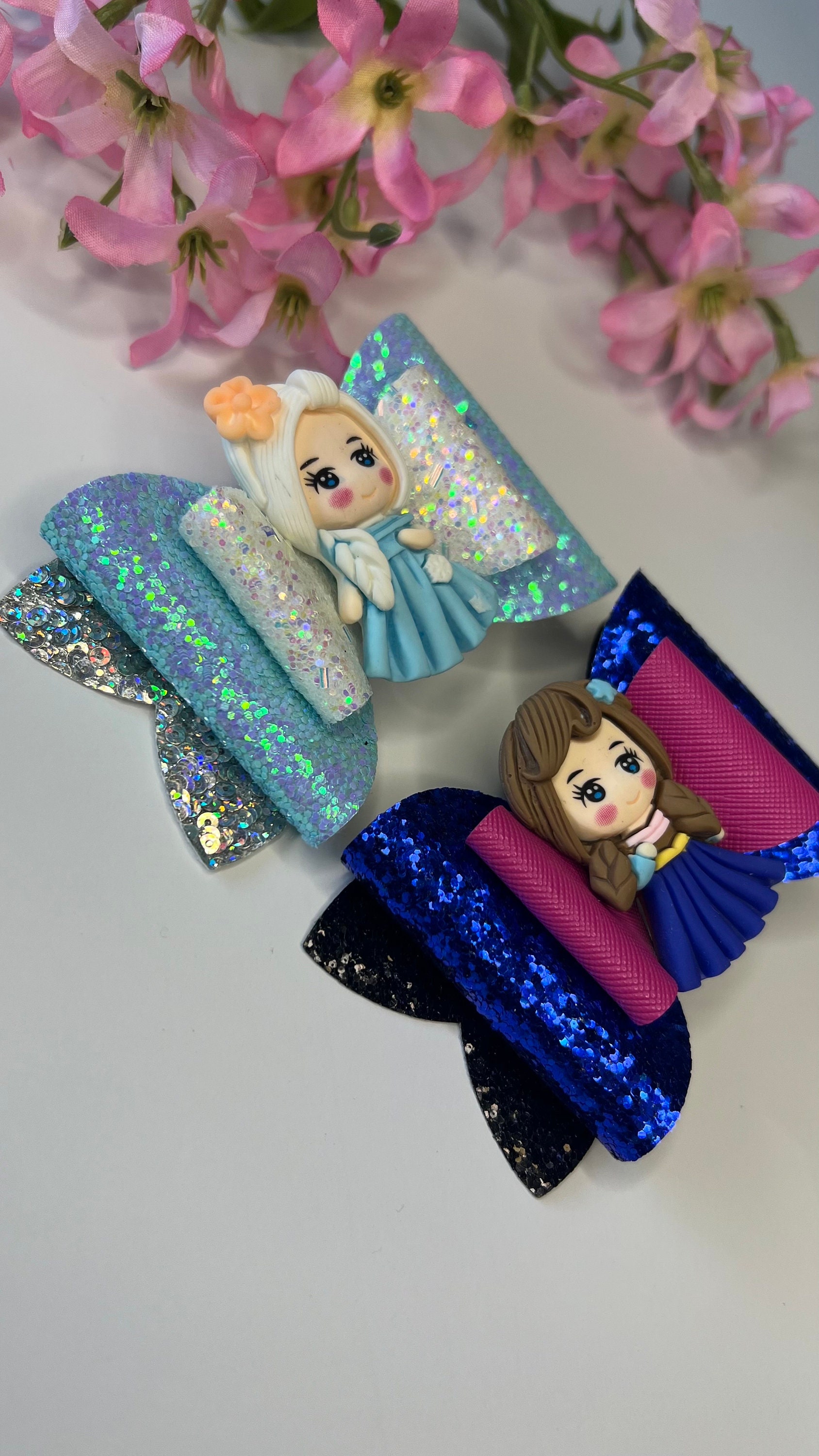 Princess Inspired Bow Character Princess Bows Princess Birthday Party ...