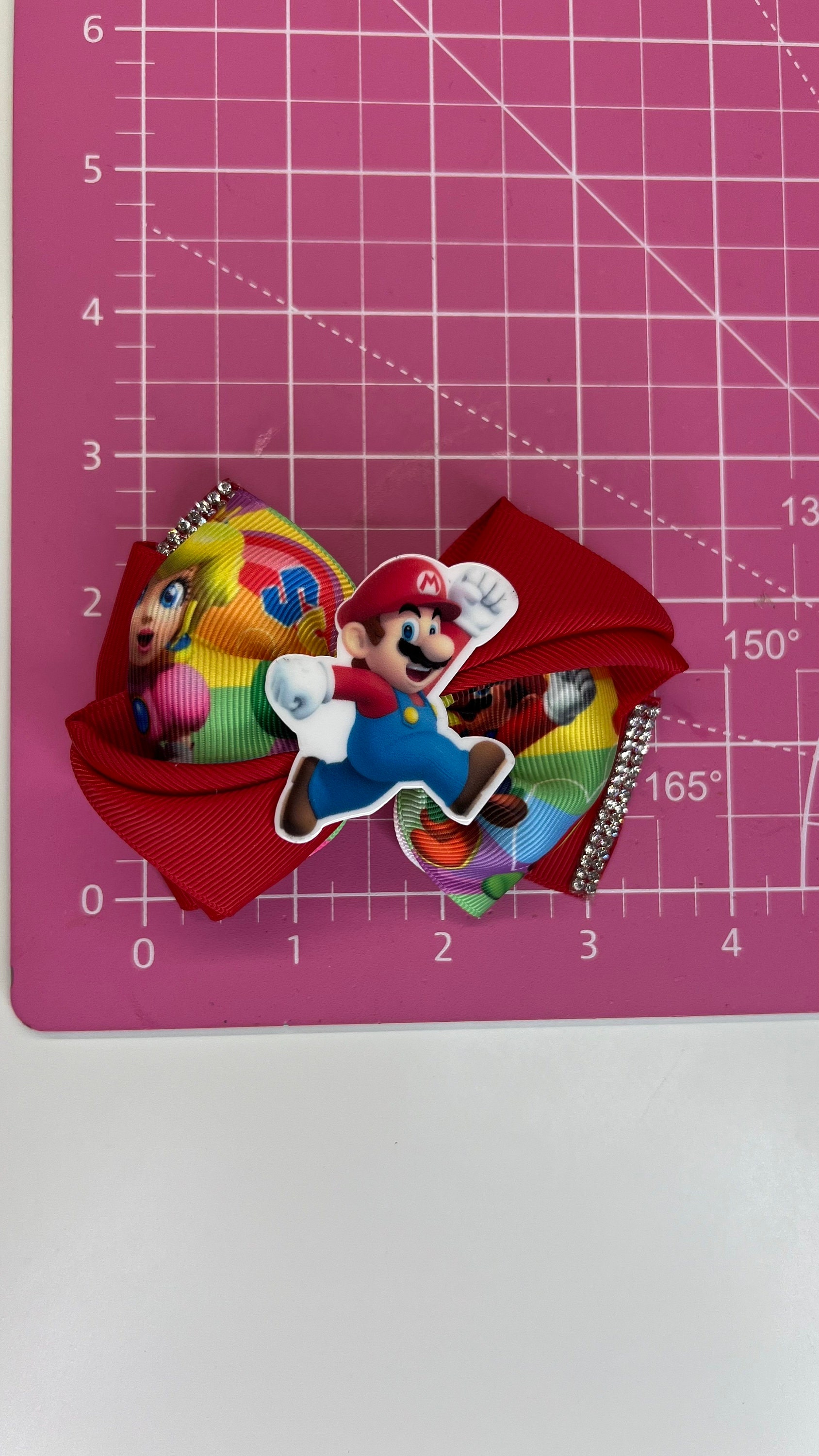 Mario Bros Pigtail Bow, Mario Bros Hair Bow, Video Game Hair Bow, - Etsy
