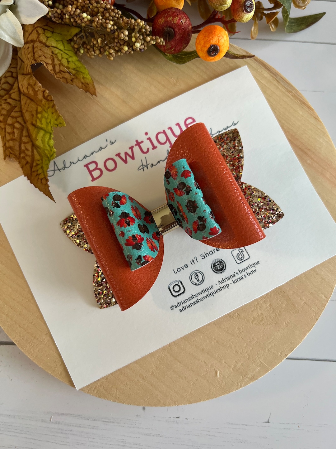 Ready to Ship - Thanksgiving Bows - Turkey Bows for Girls - Hair Bows ...