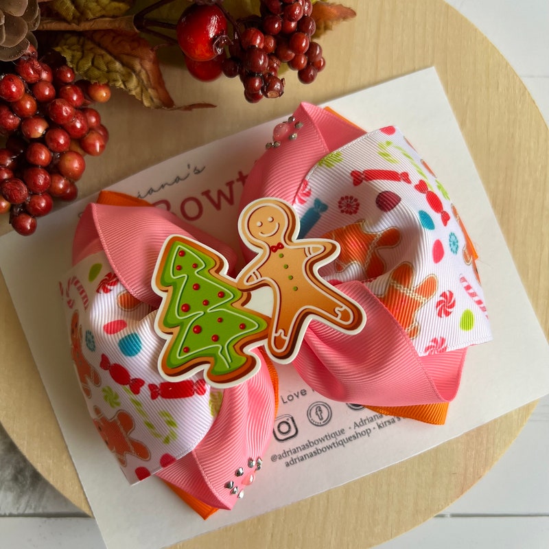 Gingerbread Hair Bow - Etsy
