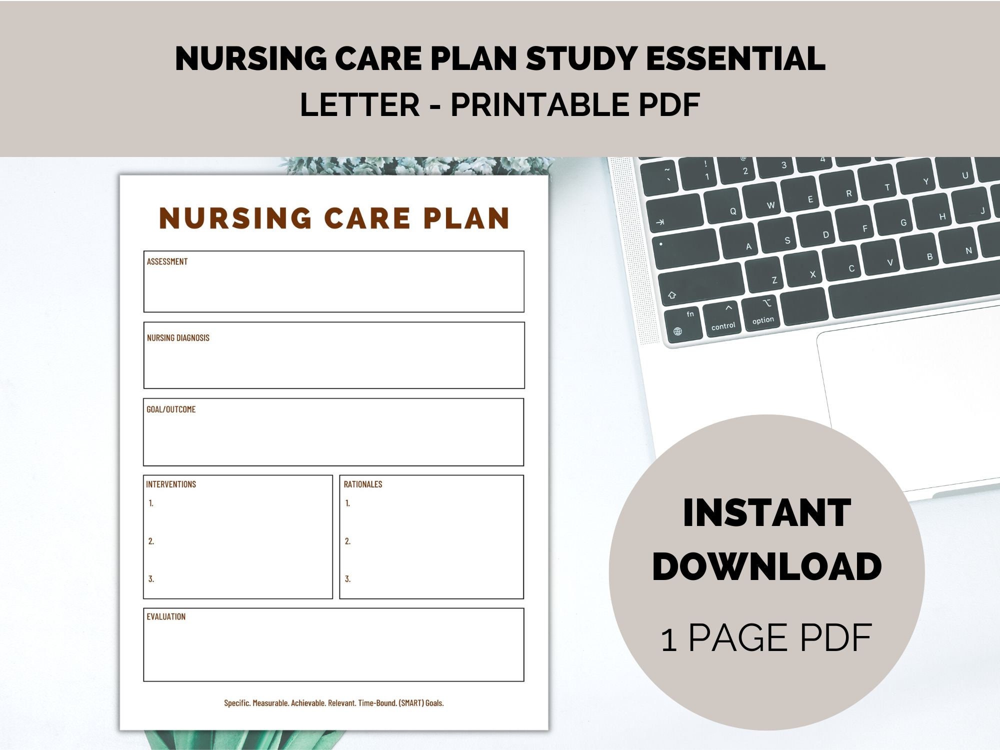 NURSING STUDENT Nursing Care Plan ESSENTIAL - Etsy