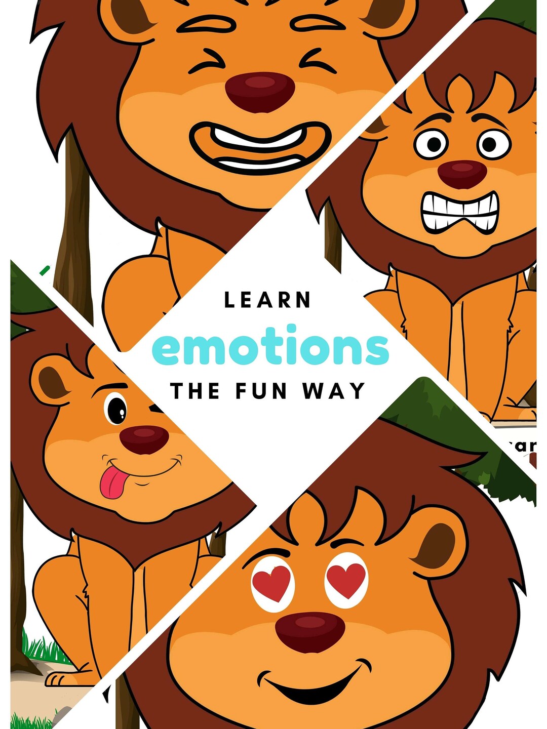 Lion Themed Emotions Matching Activity Printable - Etsy